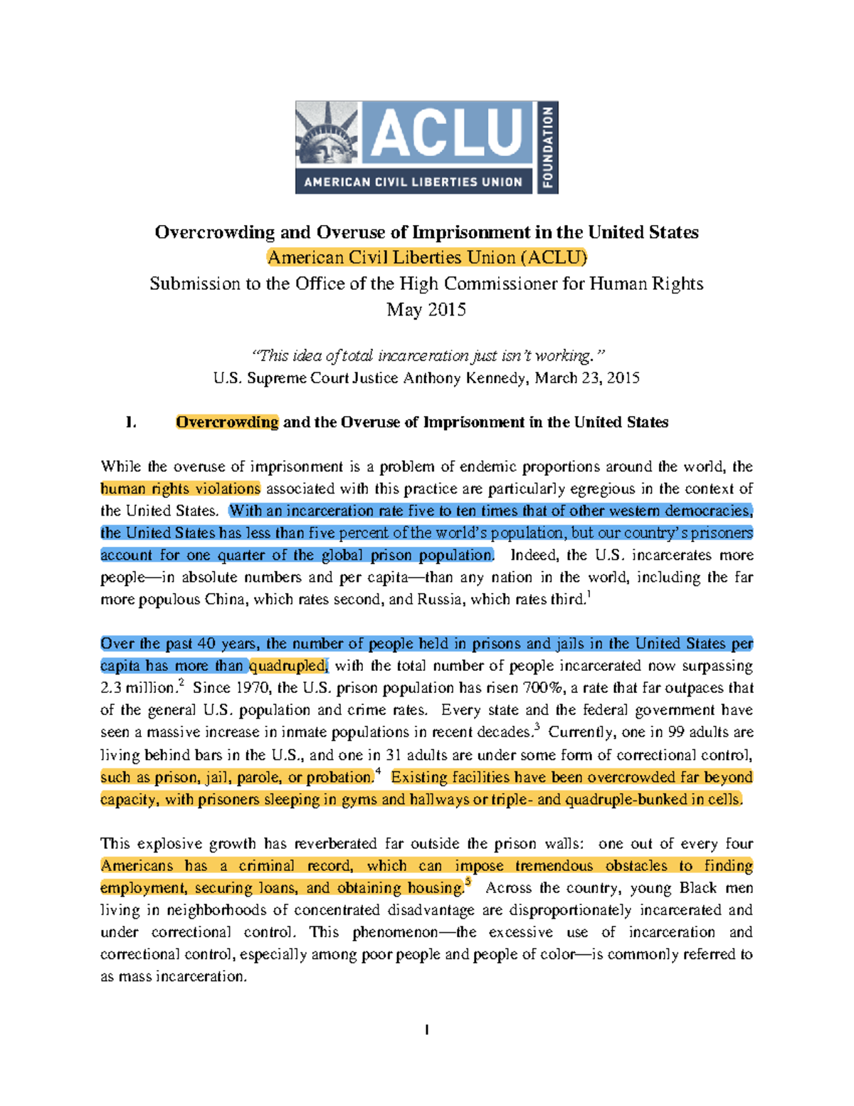 Overcrowding and overuse with highlights - Overcrowding and Overuse of ...