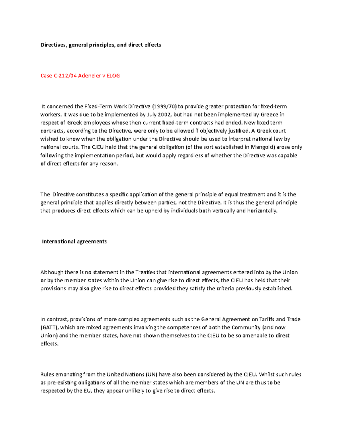 Directives, general principles, and direct effects - It was due to be ...