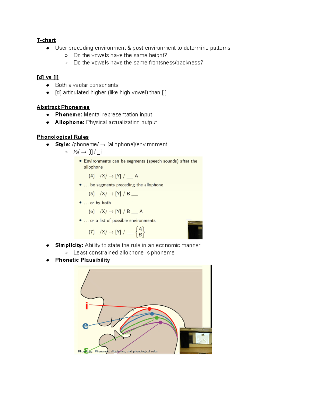 Intro to Phonological Processes and Natural Classes - T-chart User ...