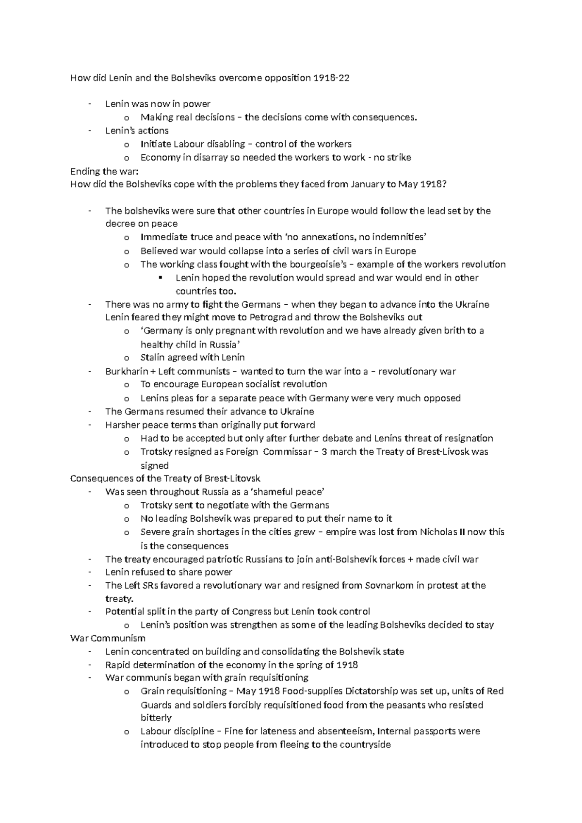 How did the bolsheviks and lenin control power - How did Lenin and the ...