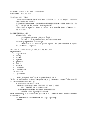 PT 4 - exam 2 study guide - GENERAL PHYSIOLOGY EXAM 2 PT. 4 Stimulus ...