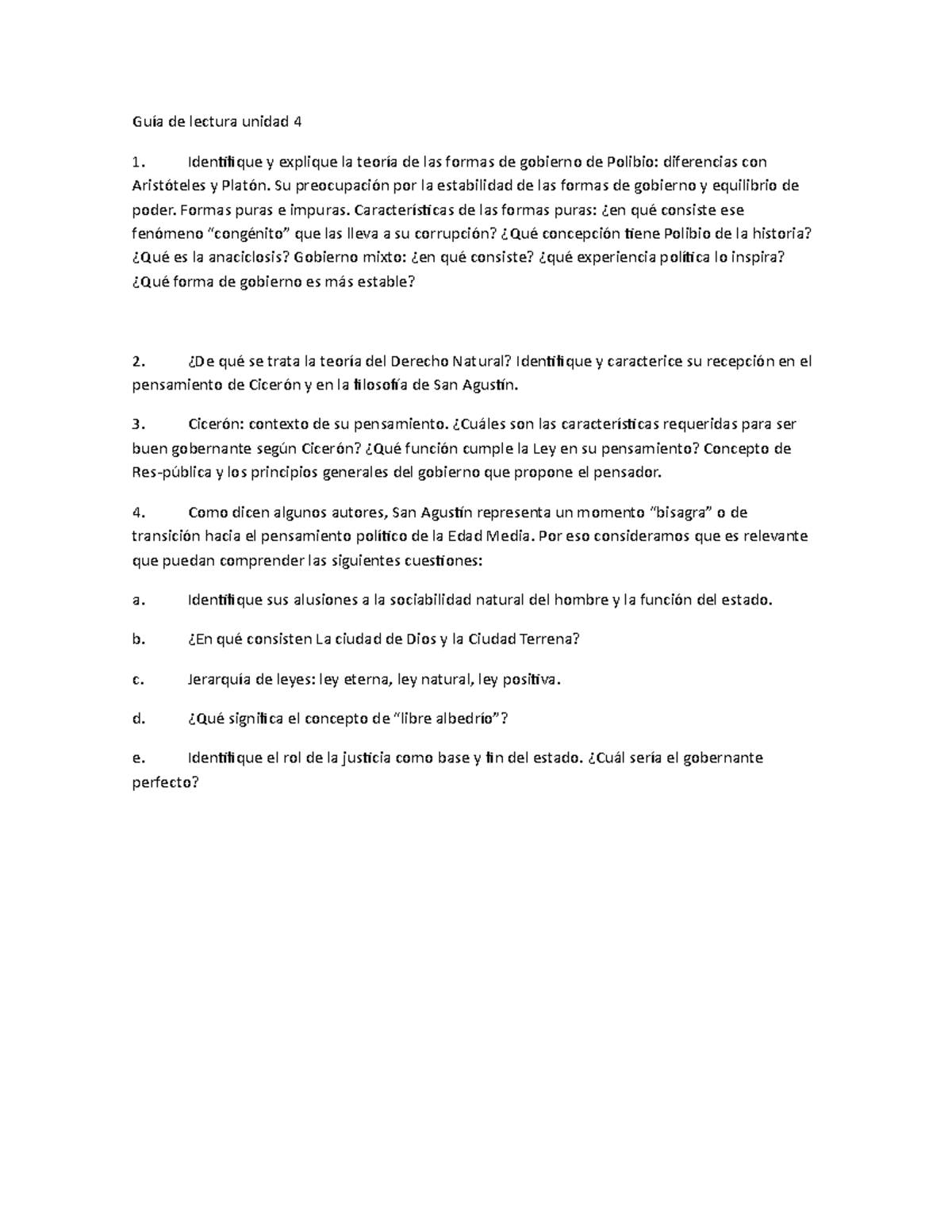 Guía de lectura unidad 4 - Guía de lectura unidad 4 Identifique y ...