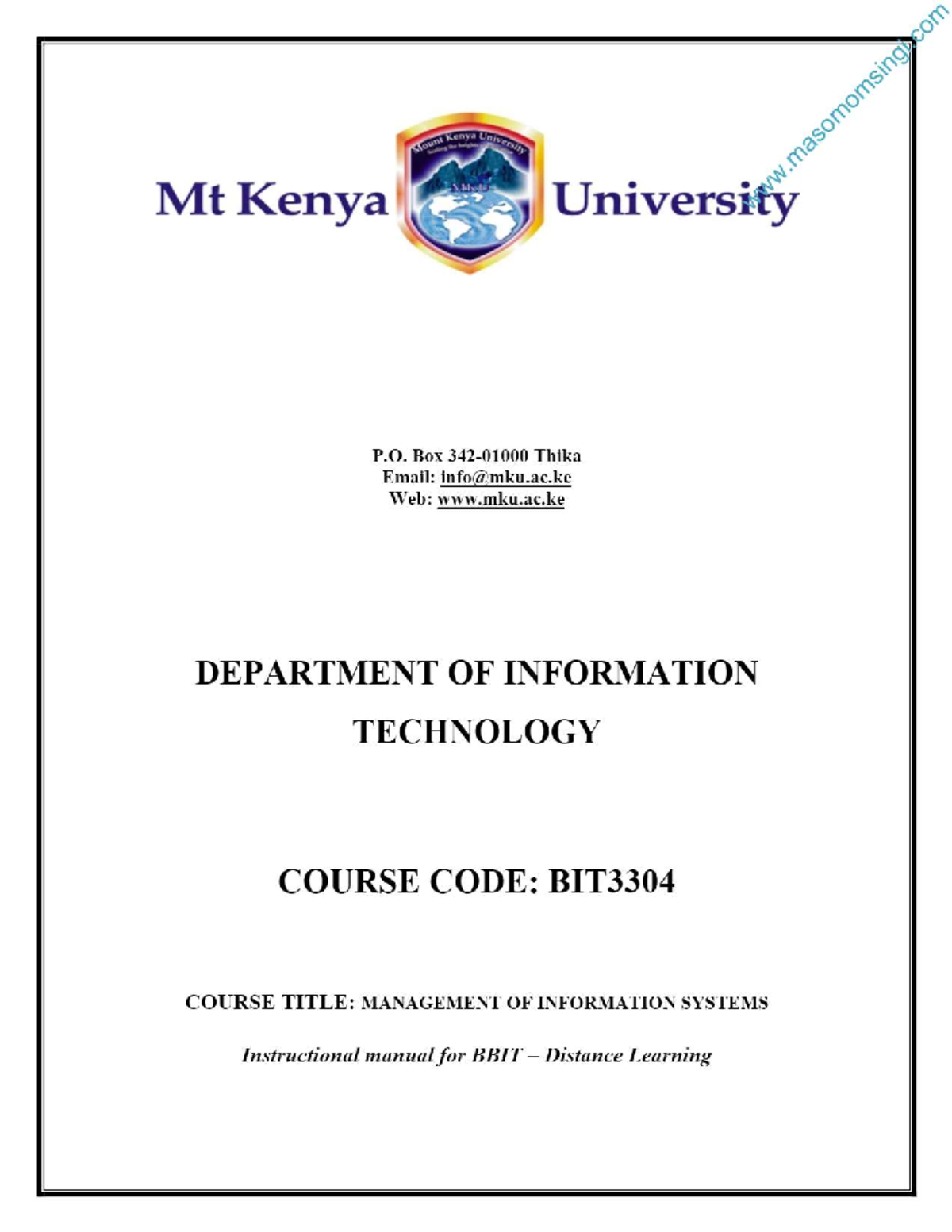 MIS MANAGEMENT OF INFORMATION SYSTEMS CAT - Operating system - Studocu