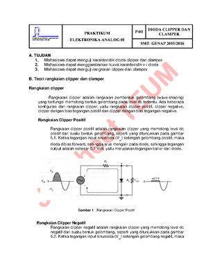 Pdfcoffee - clipper dan clamper - LAPORAN PRAKTIKUM ELEKTRONIKA DAYA ...