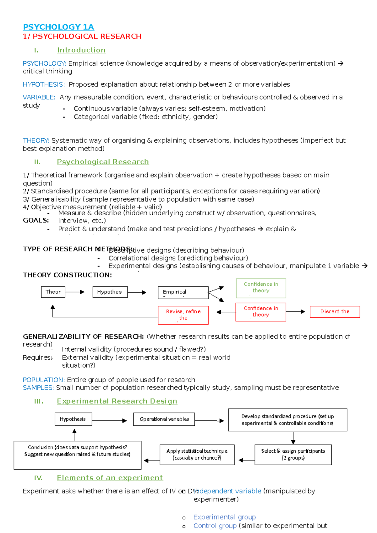 Research Enterprise - PSYCHOLOGY 1A PSYCHOLOGICAL RESEARCH I ...