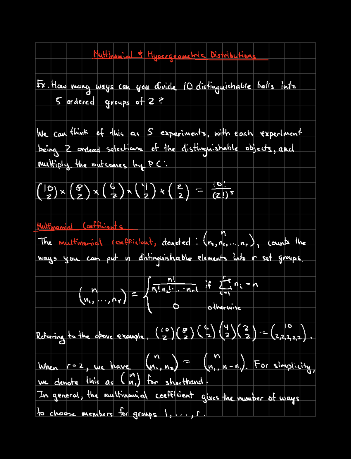 Multinomial Coefficients Binomial And Multinomial Theorem T 1 5