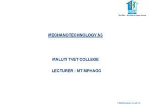 N3 Mechanotechnology Module 9 Hydraulics - MECHANOTECNOLOGY N MALUTI ...
