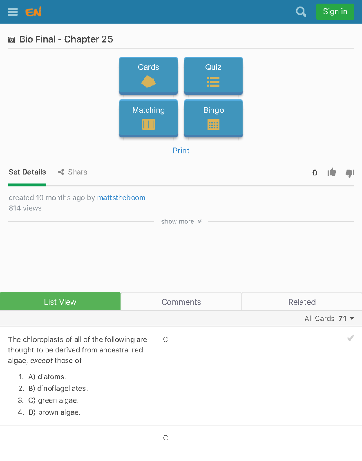 Bio Final - Chapter 25 Flashcards Easy Notecards - Sign in ! Bio Final ...