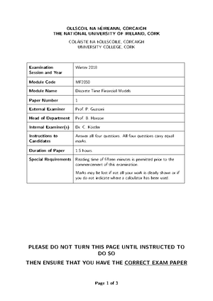 ST2001 Tutorials 2019-2020 - Tutorial Worksheets TW. ST2001 Introduction to Biostatistics ...