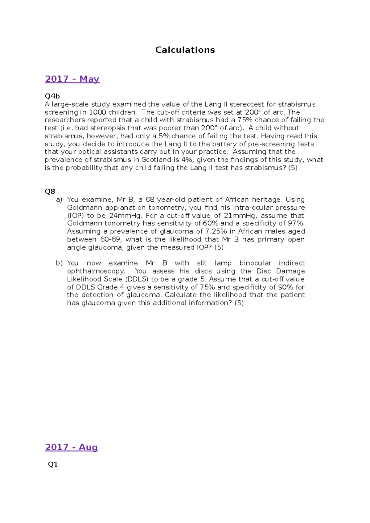 All Calculations Qs for CPC - Calculations 2017 – May Q4b A large-scale ...