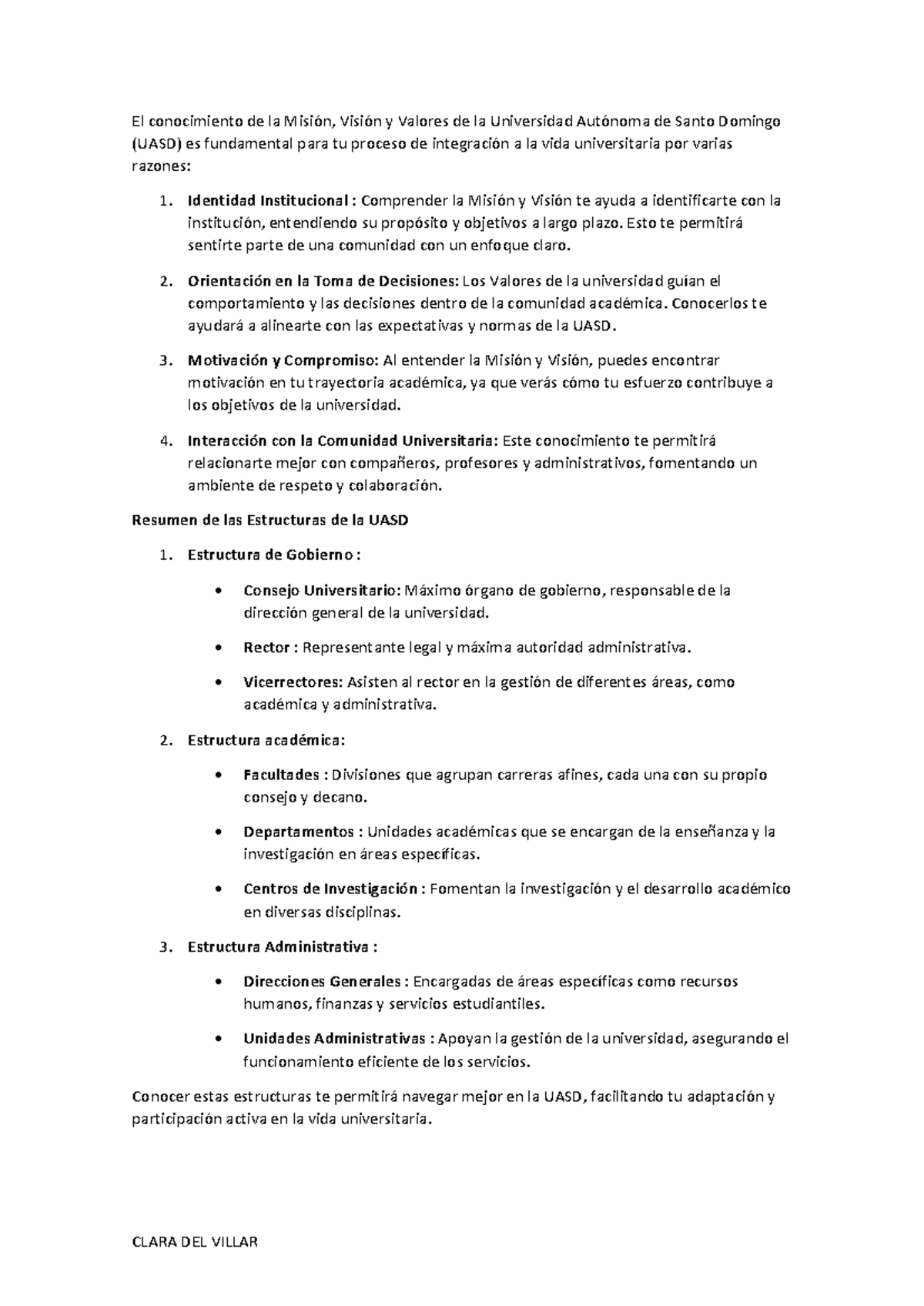 Clara Guerrero Tarea 2 - bien - CLARA DEL VILLAR El conocimiento de la ...