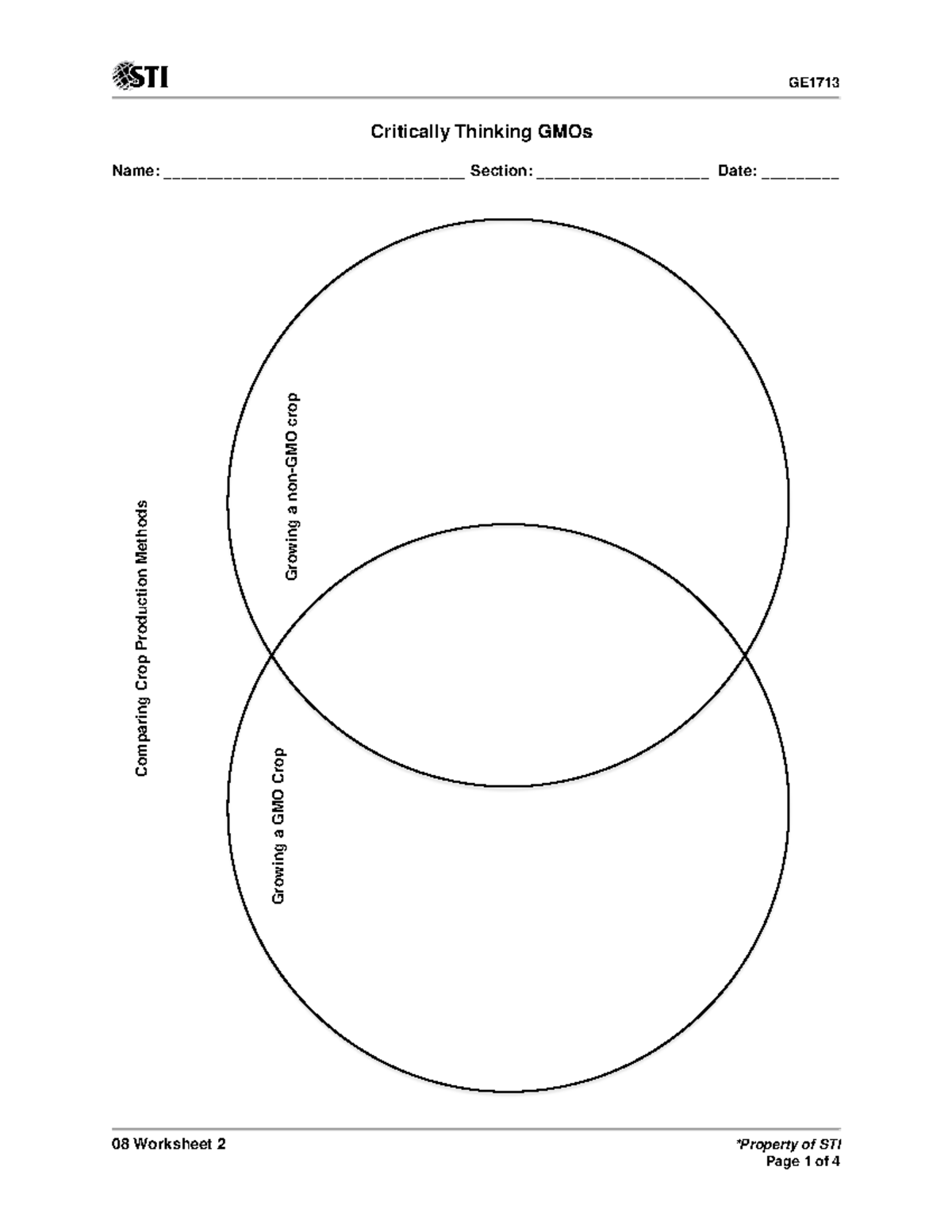 08 Worksheet 2 - NONE - 08 Worksheet 2 *Property of STI Critically ...