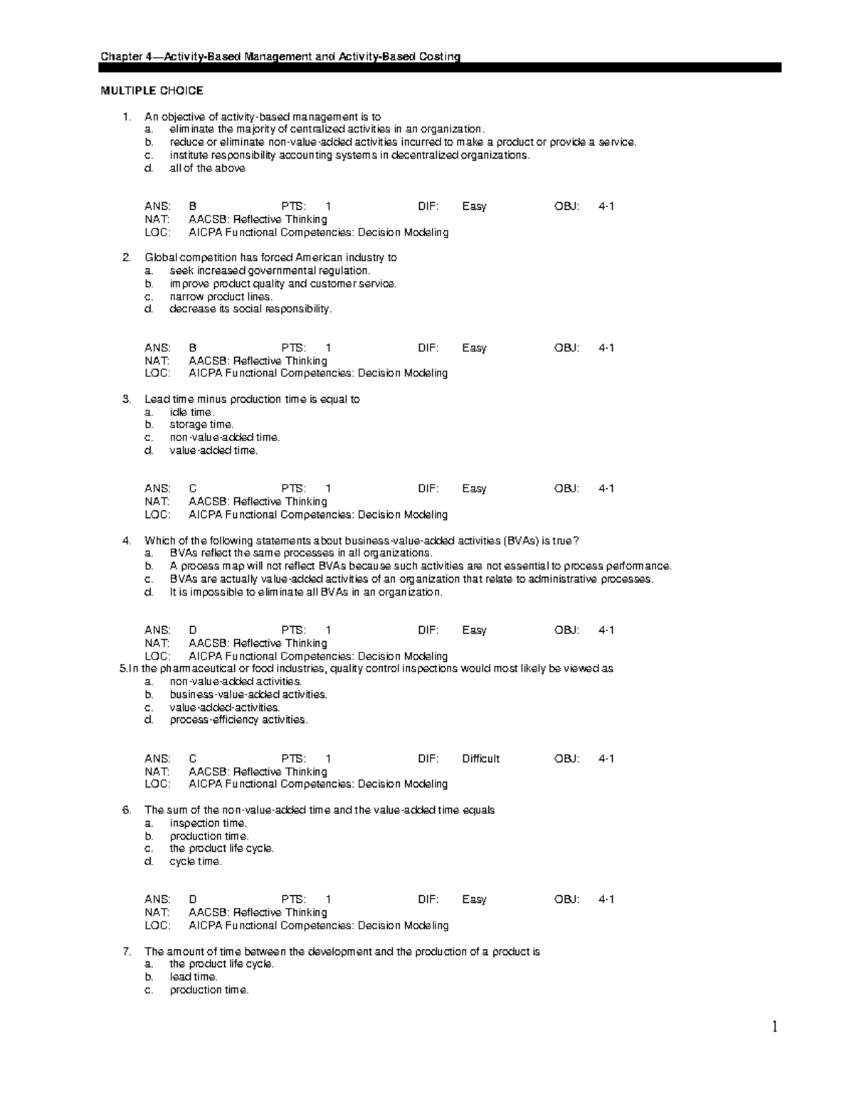 ABC Costing (7) - Essential files. - 1 Chapter 4—Activity-Based ...