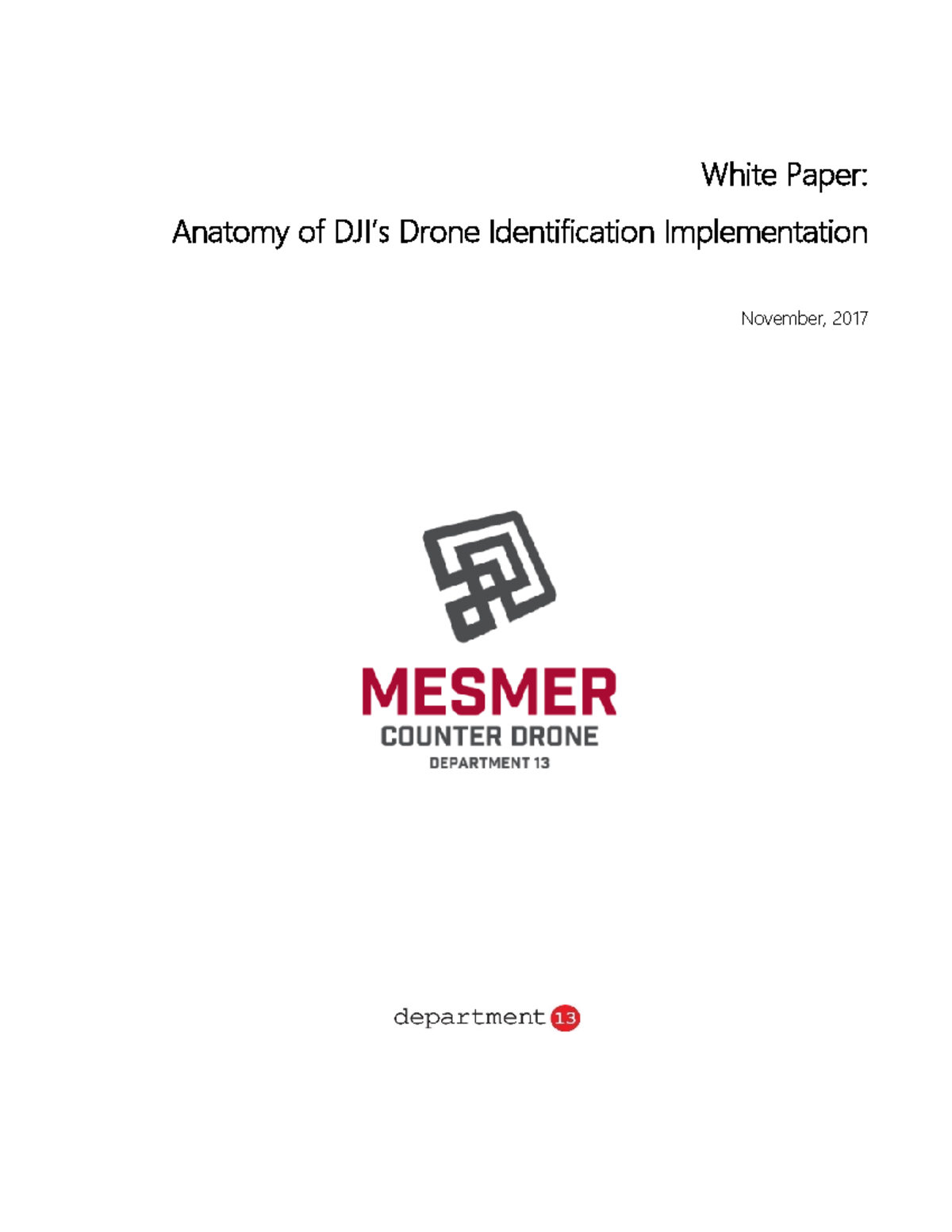 Anatomy of DJI Drone ID Implementation 1 - White Paper: Anatomy of DJI ...