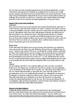 Court Report Example - Assignment - COURT REPORT Attending different ...