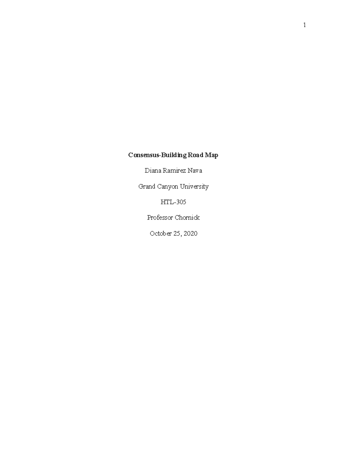 GCU Consensus-Building Road Map assignment - HLT-205 - GCU - Studocu