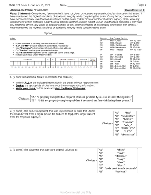 Homework 6 ENGT221- unfinished - ENGT 120 Homework 6 NOTE: Use ...