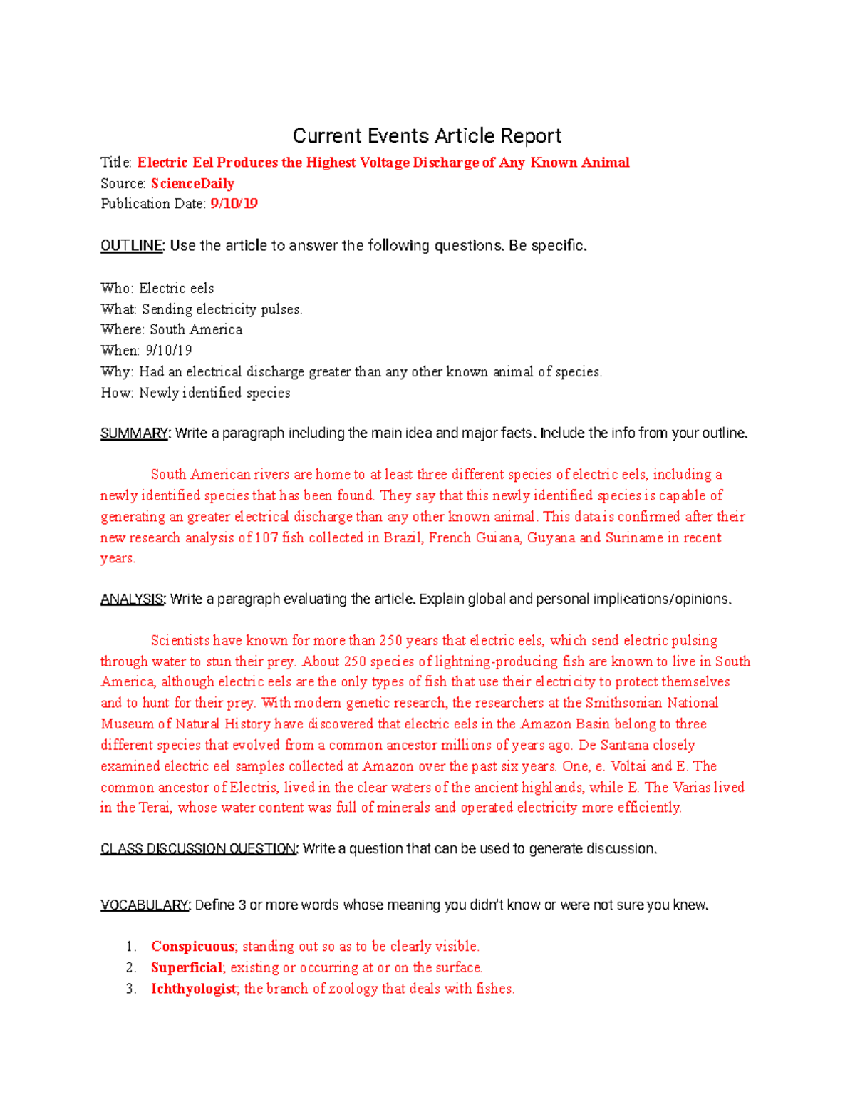 Current Events Article Report - Current Events Article Report Title ...