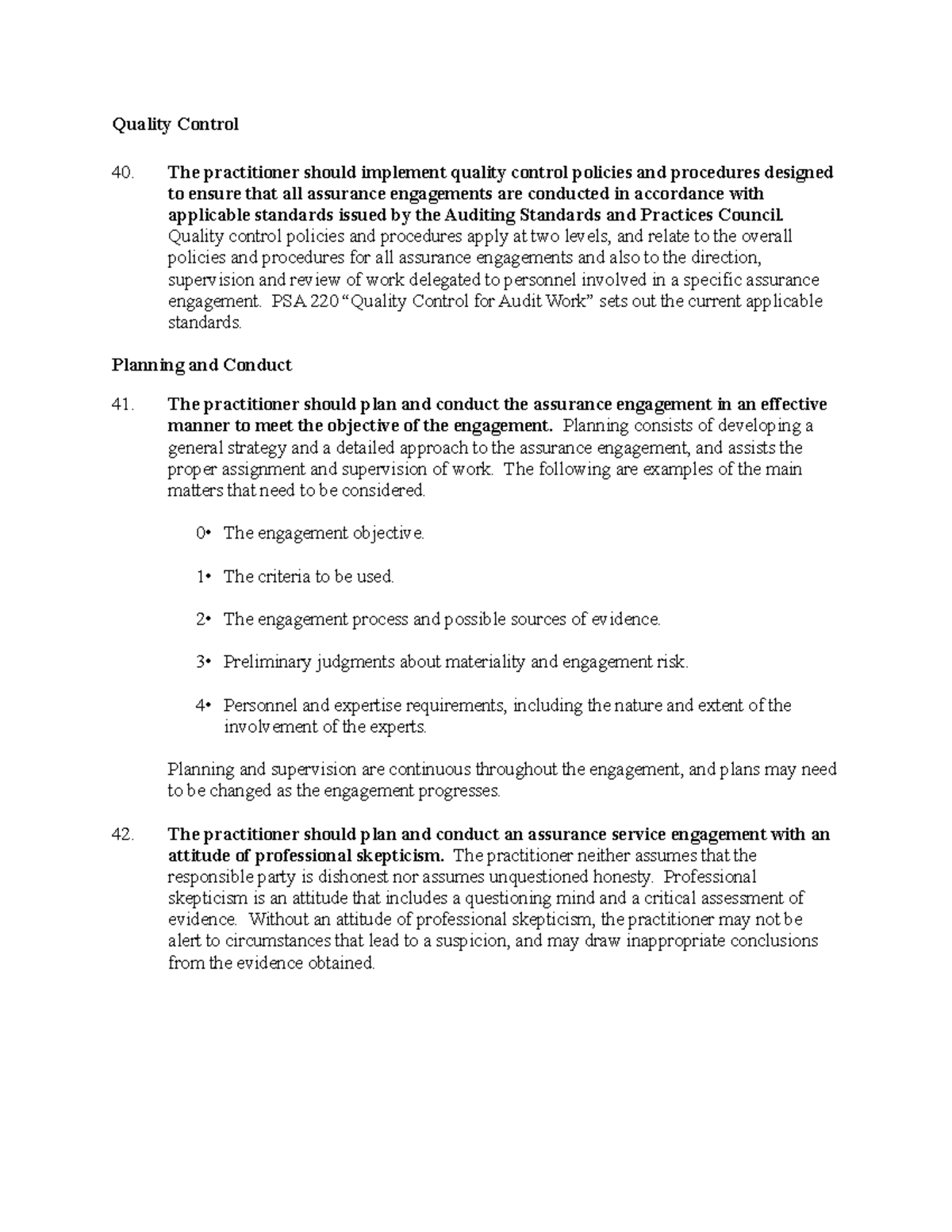 Quality Control - Auditing and assurance principle - Quality Control ...