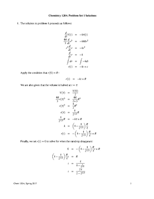Problem set 1 assignment - Problem Set 1 Solutions Expressions of binomial probability take the ...