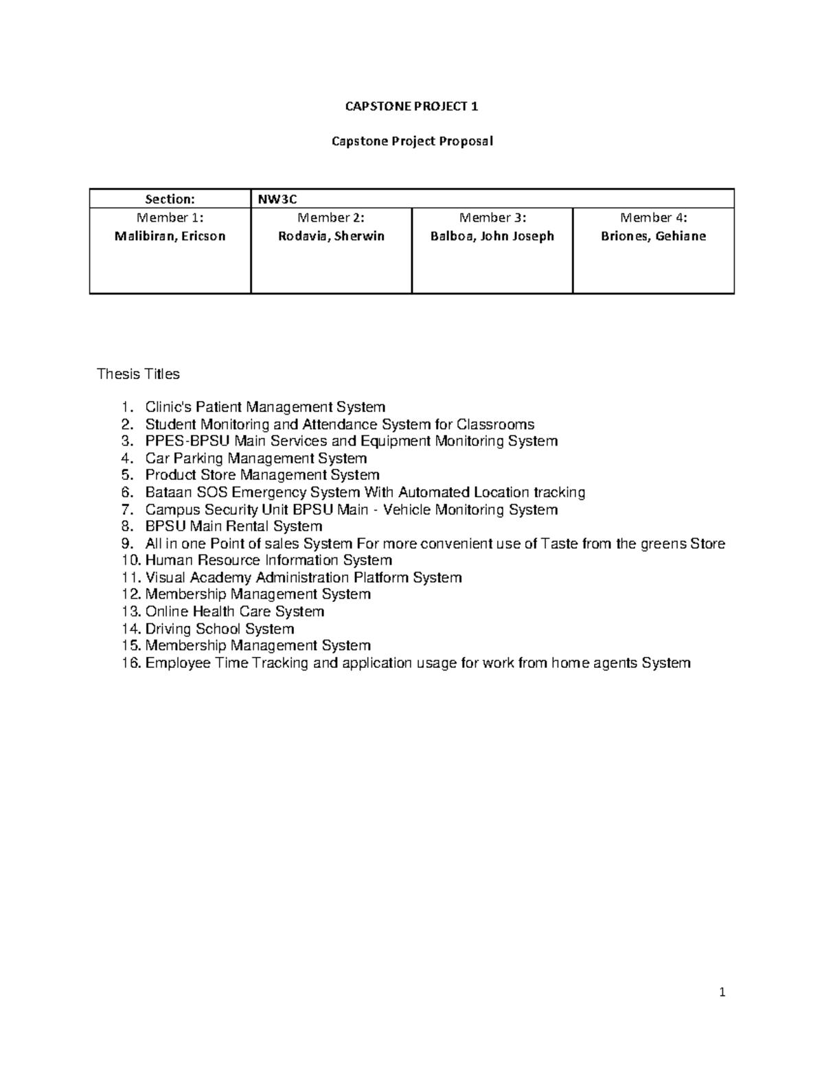 Capstone- Project-1 - CAPSTONE PROJECT 1 Capstone Project Proposal ...