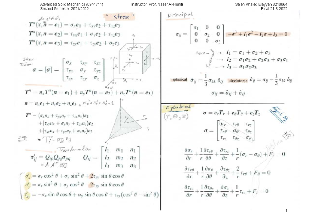 Solid sheet-18-6-2022 Final - Second Semester 2021/ Final 21-6- Second ...