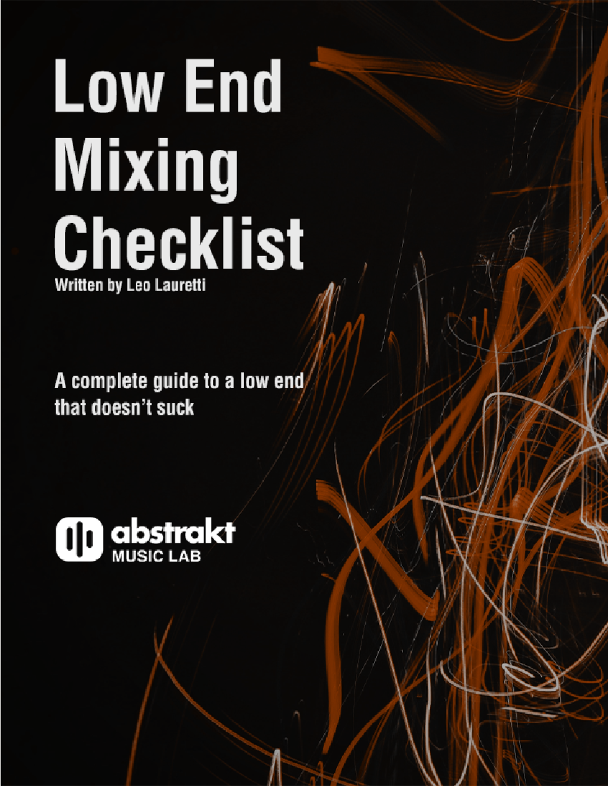 Low End Mixing Checklist Abstrakt Music Lab - 01 KICK SUB SECOND OCTAVE ...