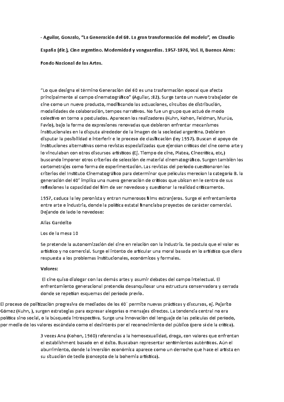 Aguilar generación del 60 - Aguilar, Gonzalo, “La Generación del 60. La ...