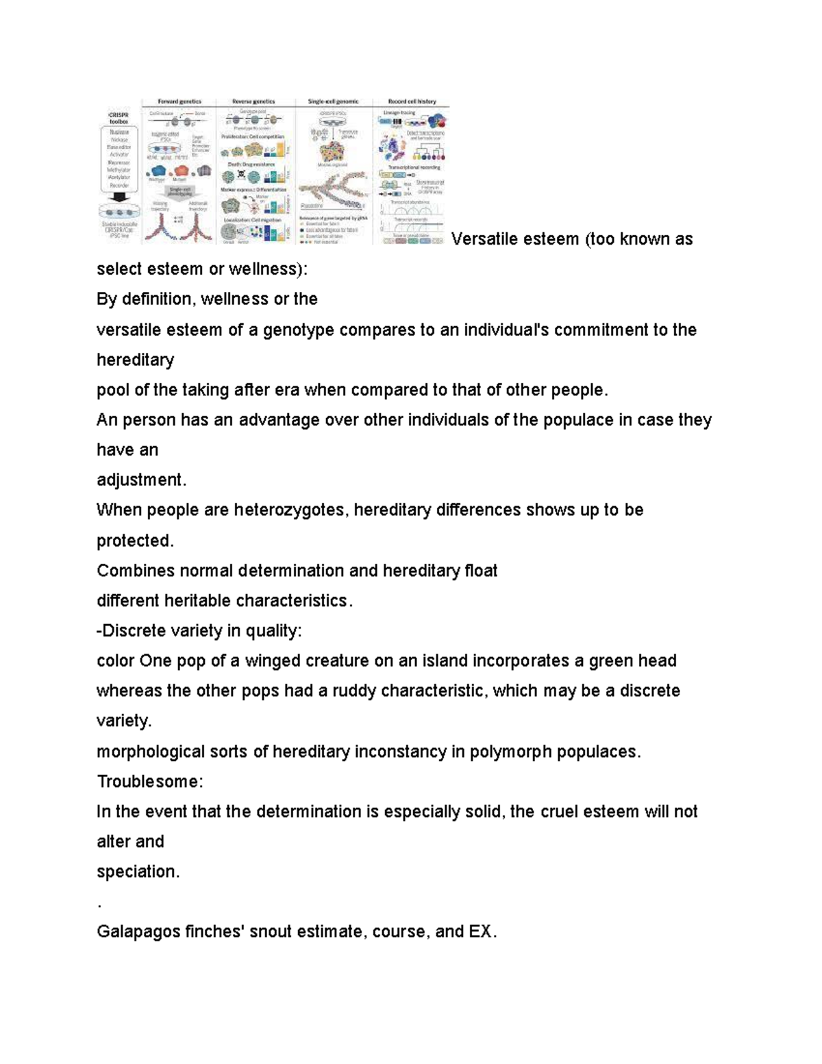 OV - OV lecture notes - Versatile esteem (too known as select esteem or ...
