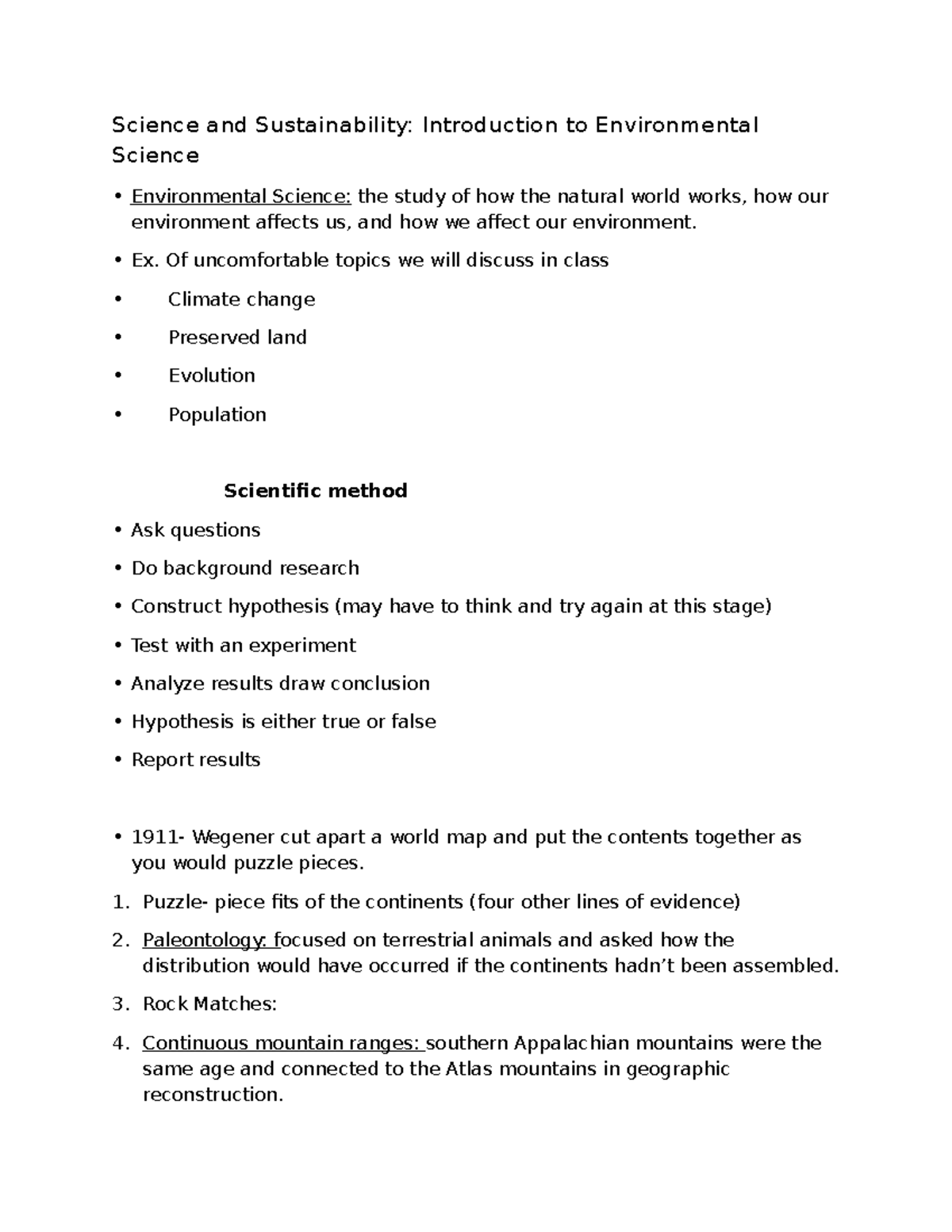 Intro to Environmental - Science and Sustainability: Introduction to ...