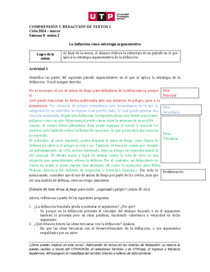 Comprensión y Redacción de Textos I - UTP - Studocu
