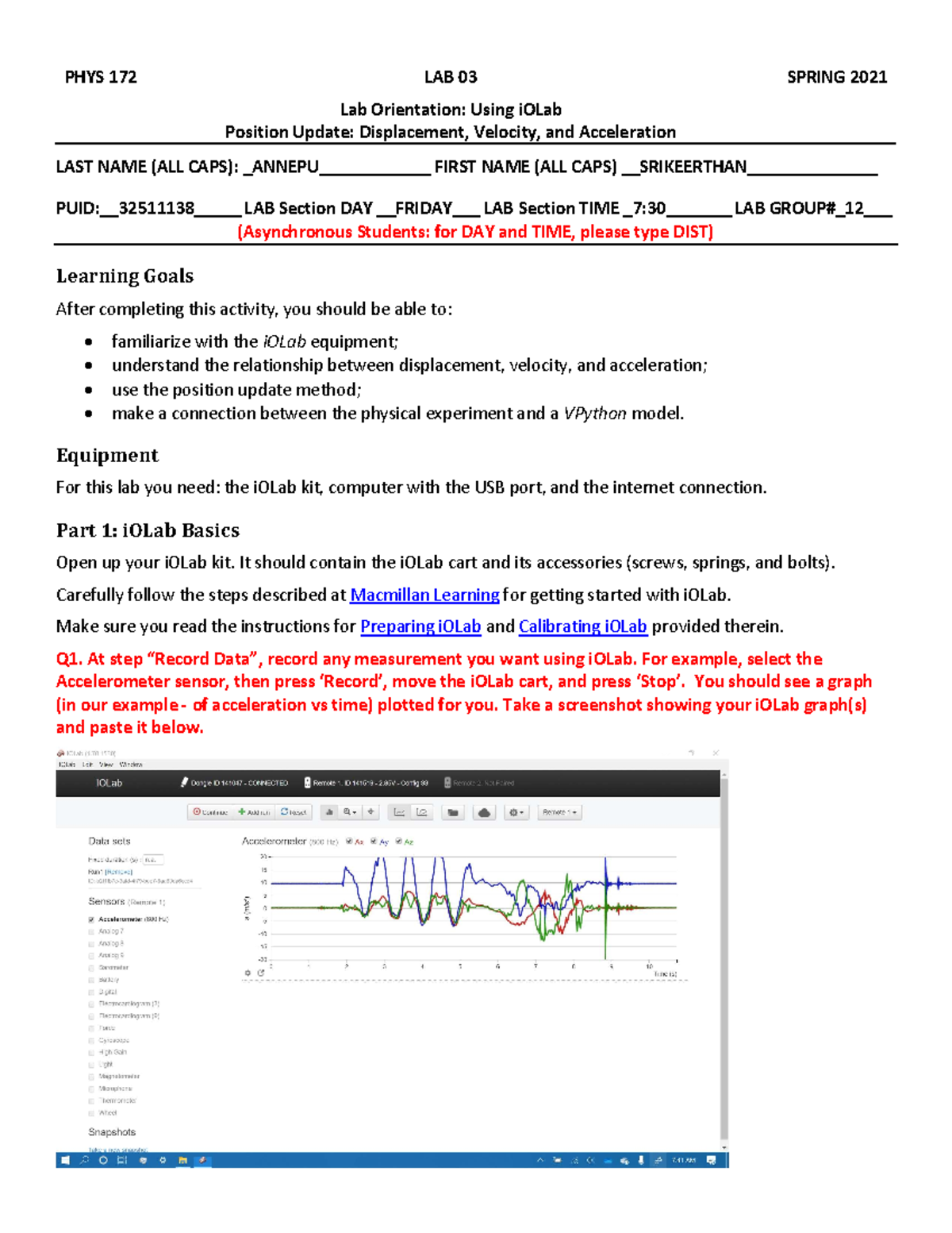 LAB03 - This lab is one of the weekly labs that you must complete ...