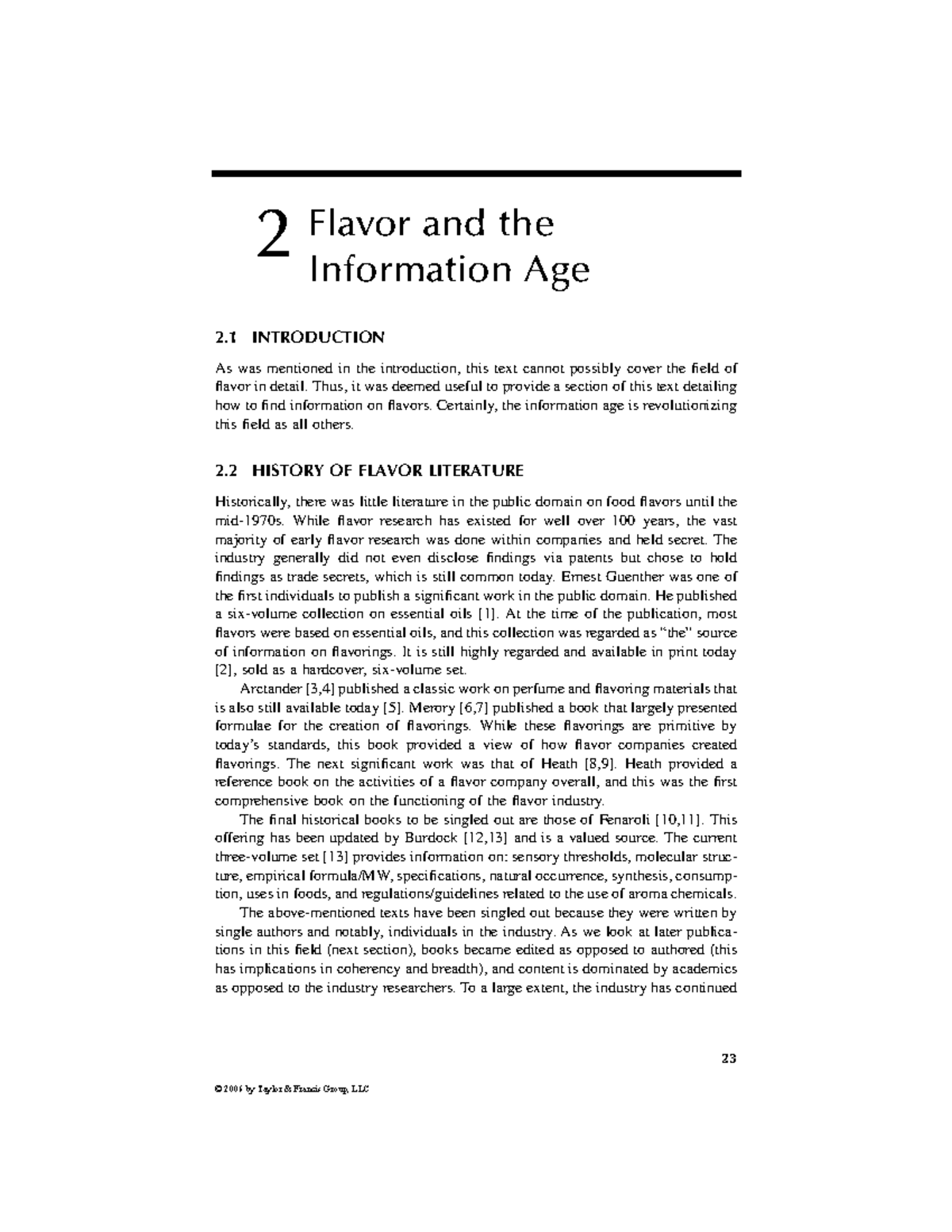 Chapter 2 - Flavors - 23 2 Flavor and the Information Age 2 ...