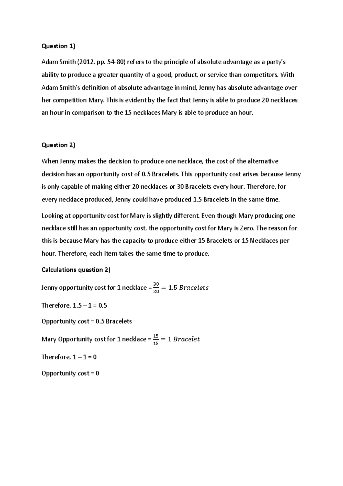 Assignment 1A financial investment - Adam Smith (2012, pp. 54 - 80 ...
