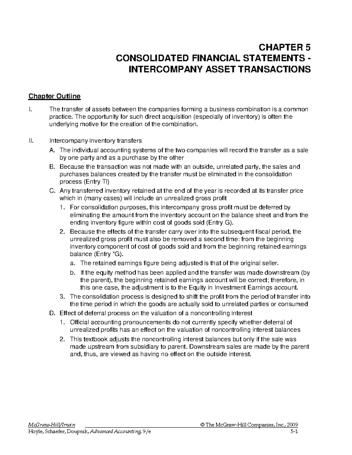 Solution Manual Advanced Accounting 9E by Hoyle 05 chapter - Find more ...