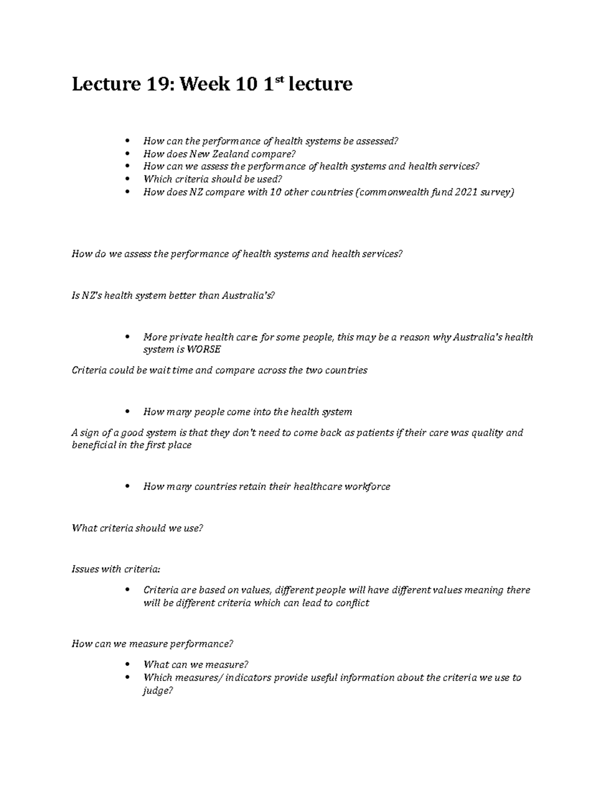 Pop 101 1st lecture week 10 - Lecture 19: Week 10 1 st lecture How can ...