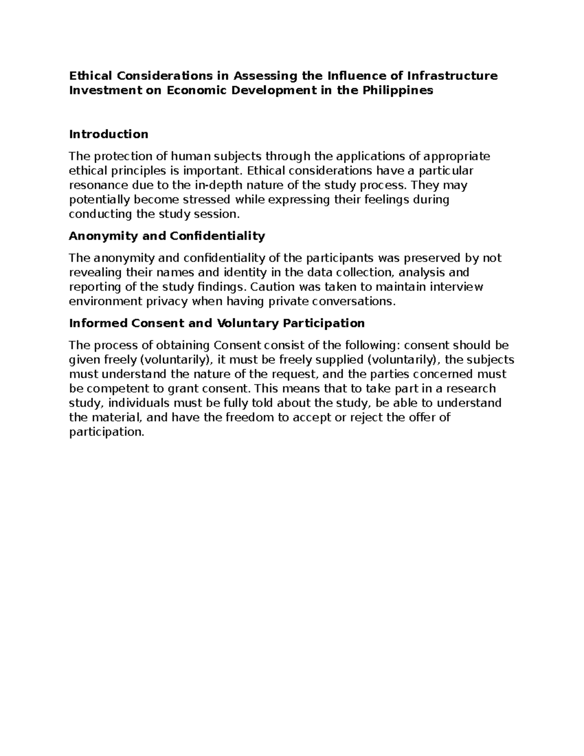 Ethical- Considerations - Ethical considerations have a particular ...