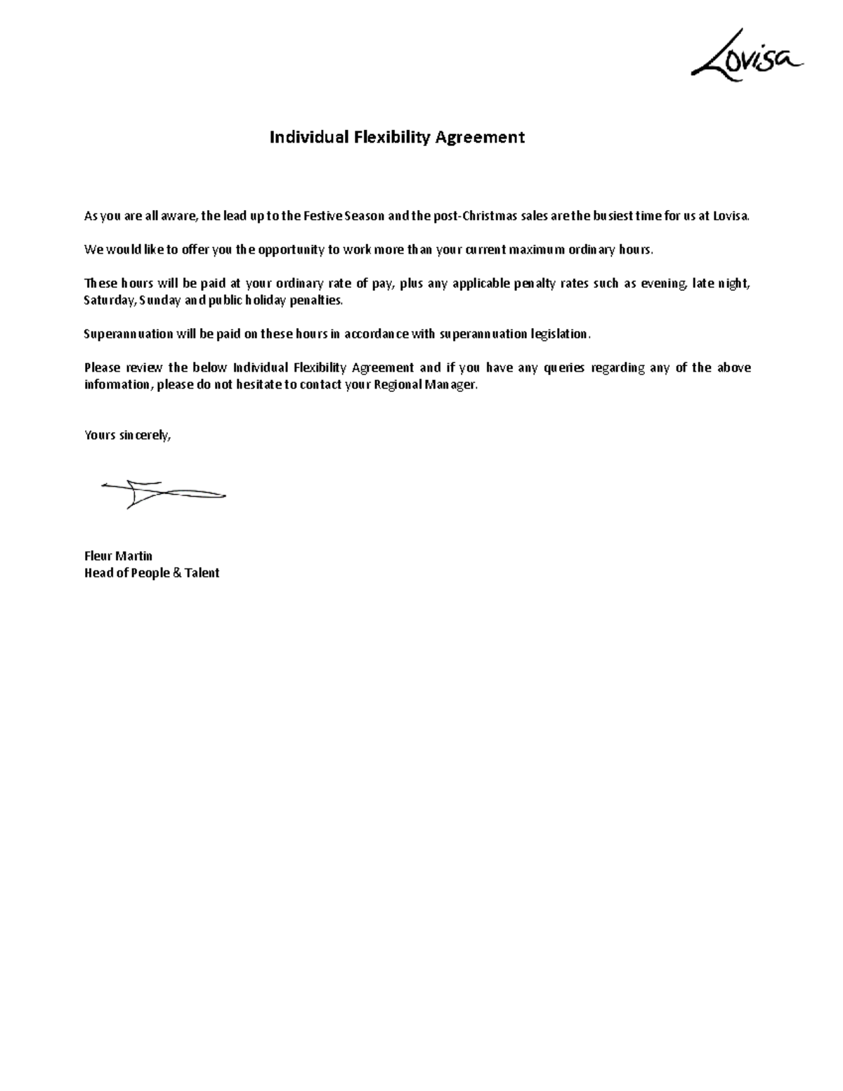 IFA - Individual flexibility agreement 2023 - Individual Flexibility ...