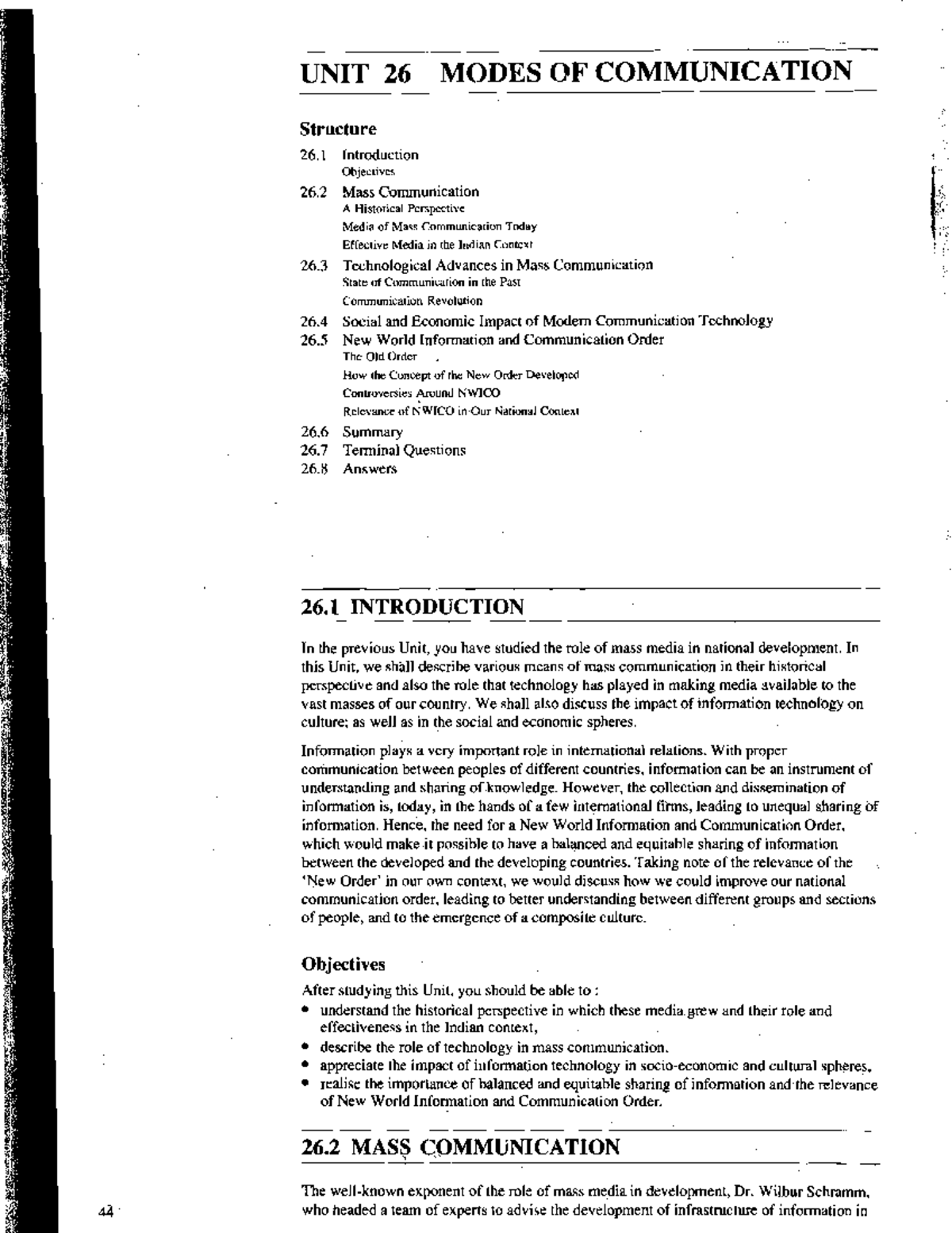 .Block-06 Information, Knowledge, Insight - UNIT 26 MODES OF ...