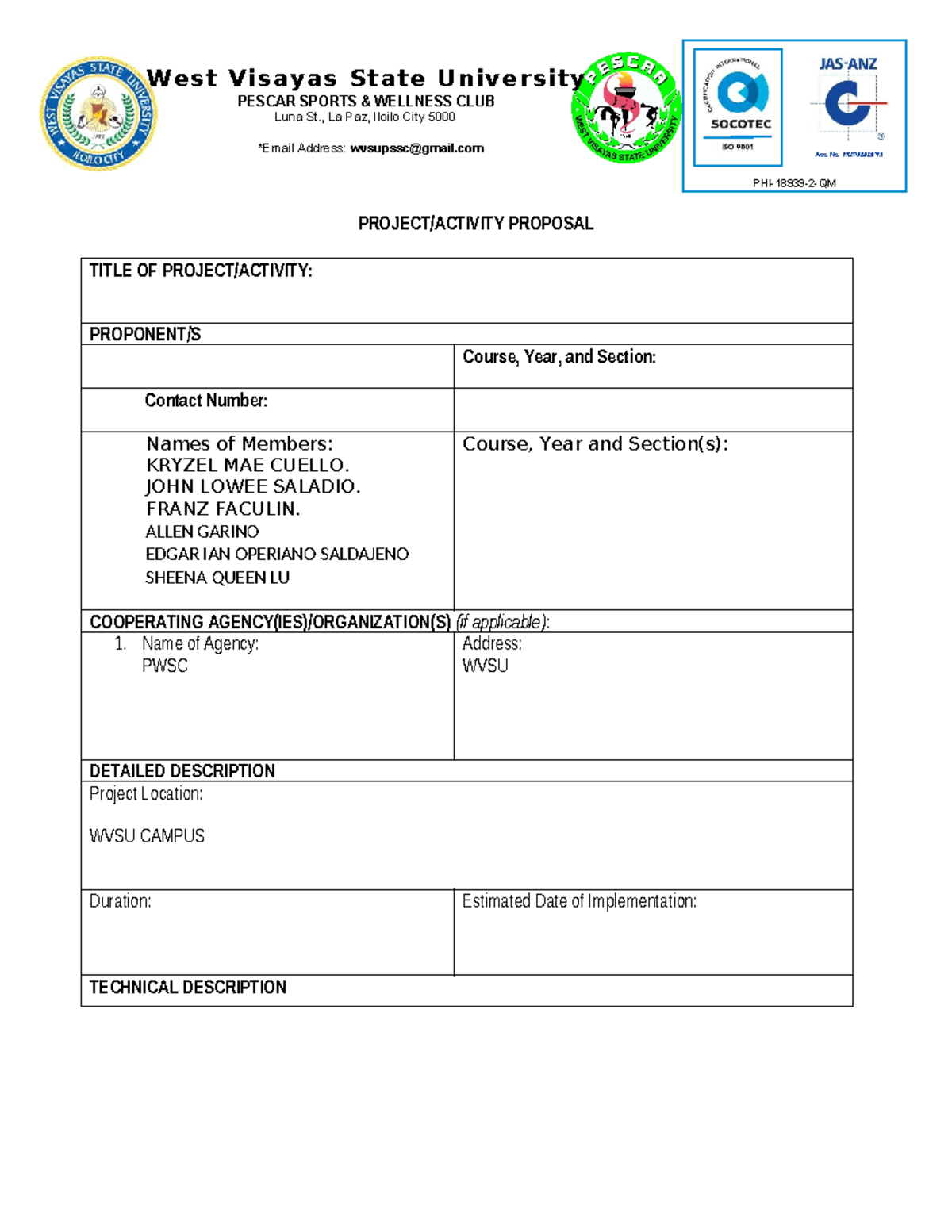 Project-Proposal-Template - Acc. No.: M2700903PM PHI-18939-2-QM West ...
