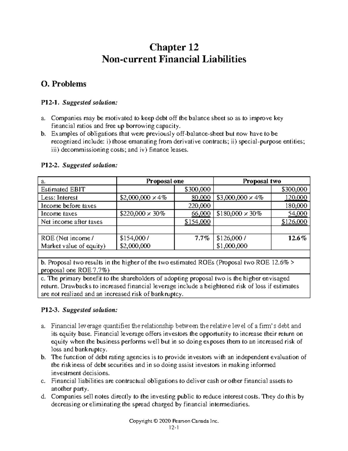 Chapter 12 textbook solutions - COMM 450 - UBC - Studocu