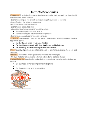 APEC 1600 Module 1 Part 1 - Part 1 Institution: Social and legal rules ...