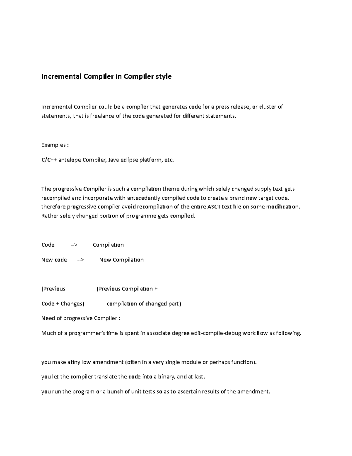 Incremental Compiler In Compiler Style Incremental Compiler In Compiler Style Incremental 6149