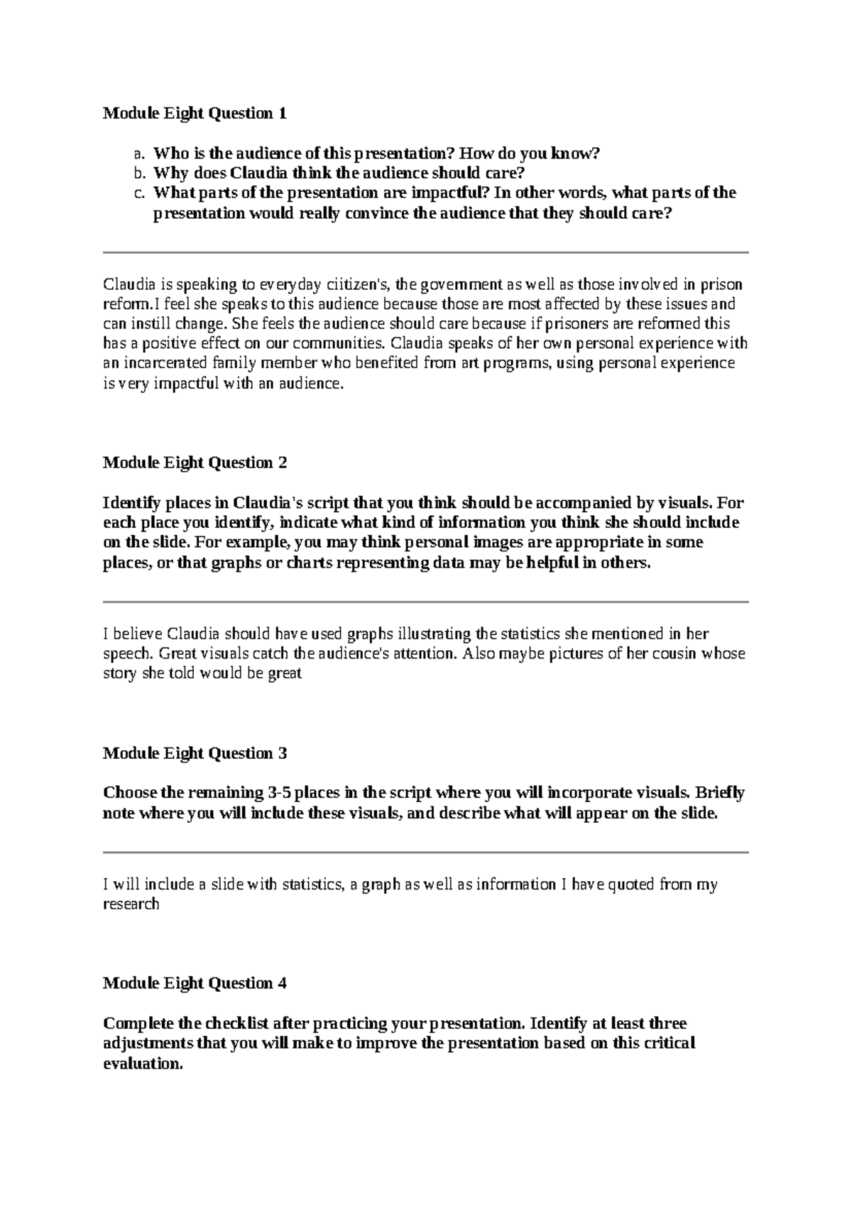 Dominica Rodriguez SCS 200 Applied Social Sciences - Module Eight ...