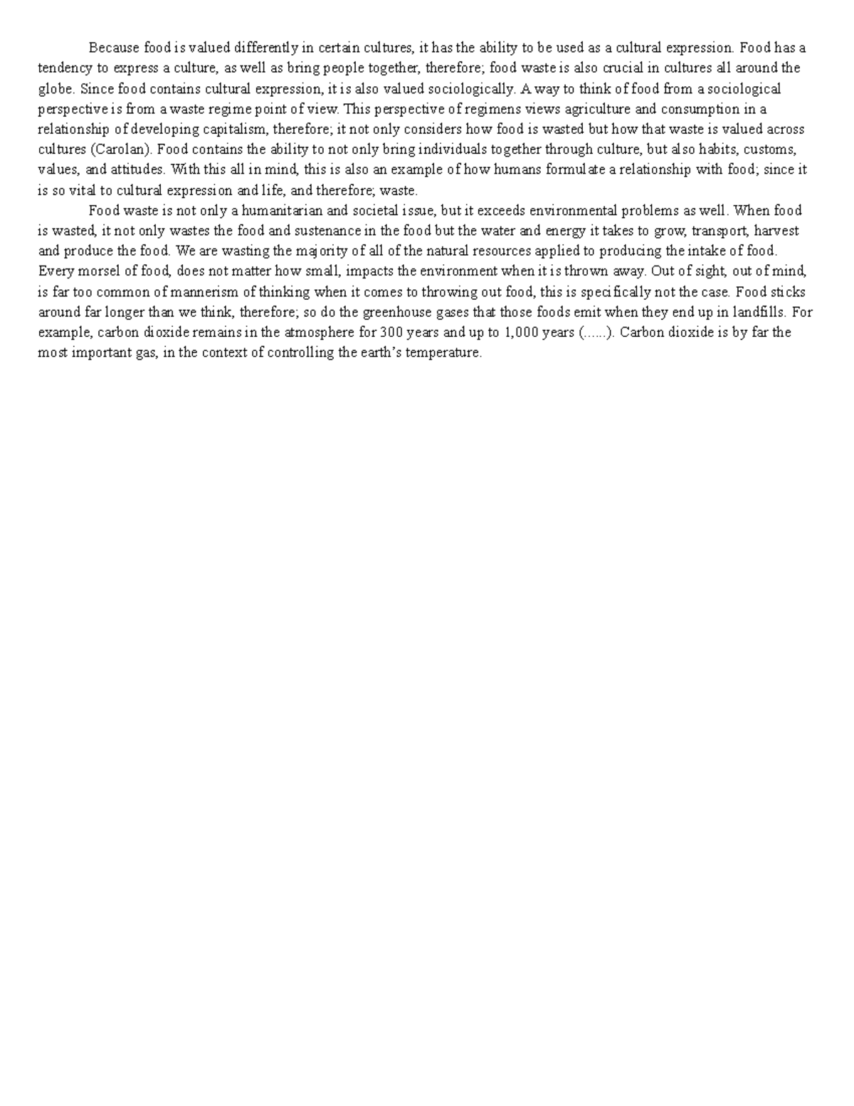 NR 130 - Educational FOOD Waste Notes AND Paper - Because food is ...