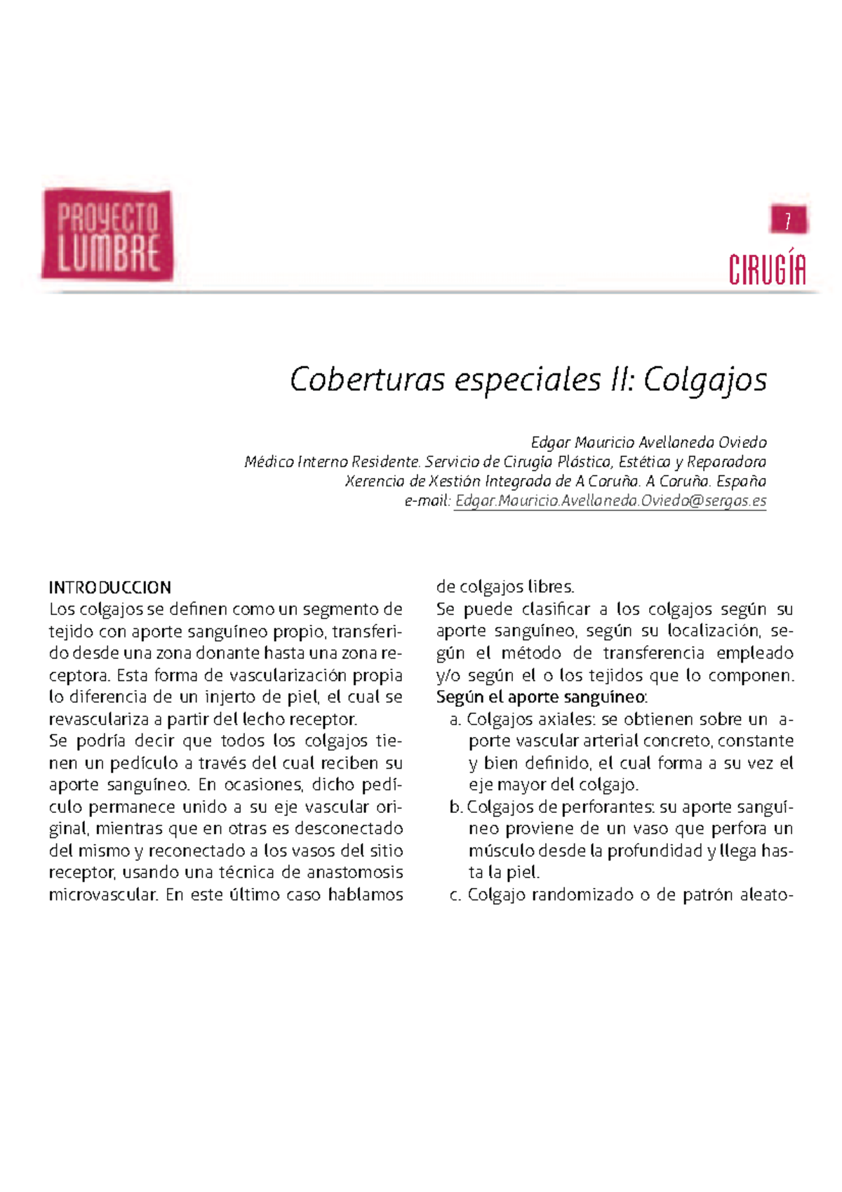 Coberturas Especiales IIColgajos - CIRUGÍA !"#$%&'($)"%*+,!)- .!" /0 ...