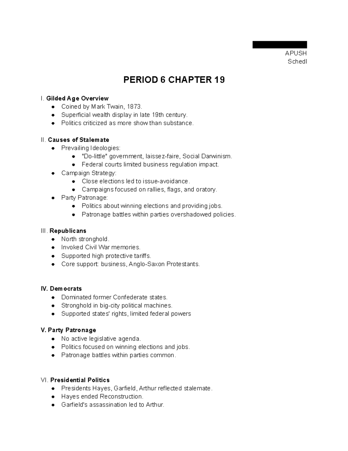 P6 Ch 19 - Just tryna help out some people - Sergio Delgadillo Jr APUSH ...