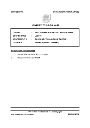 report assignment - A coursework completed as part of the requirement for COURSE NAME : Business ...