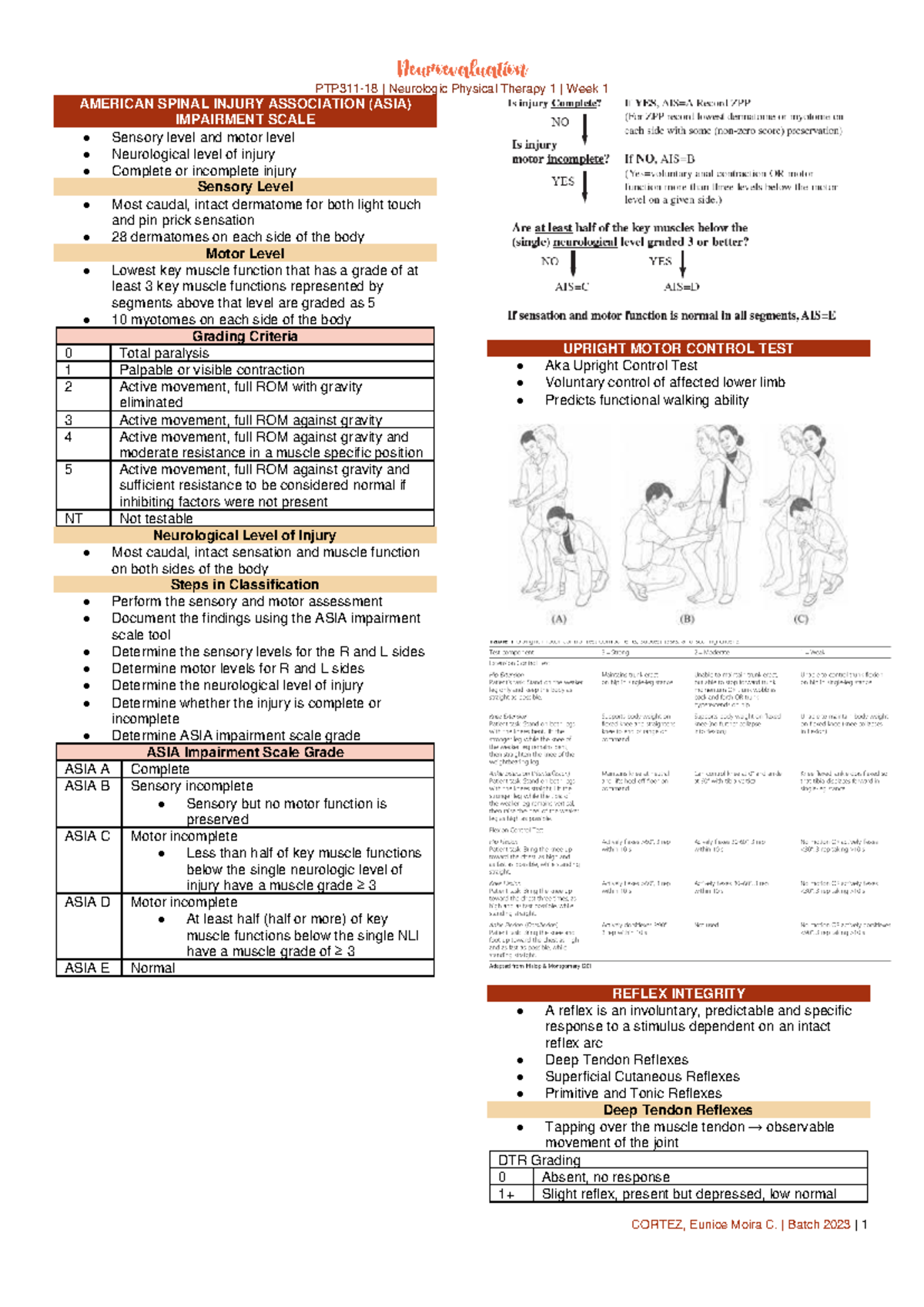 Neuroeval I and II - Coordination test, neuro eval - PTP311- 18 ...