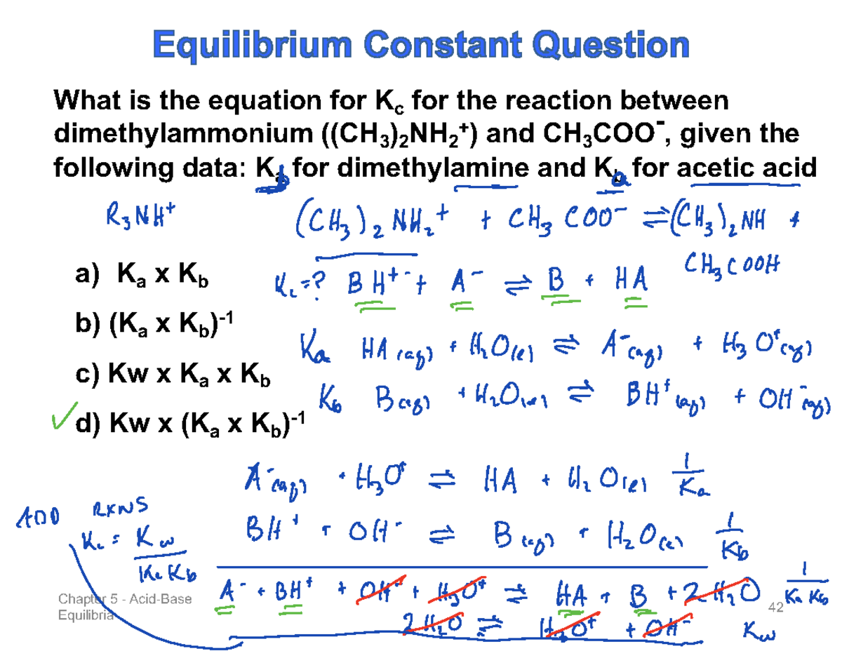 Nov 1 - practice - Chapter 5 - Acid-Base Equilibria 42 What is the ...